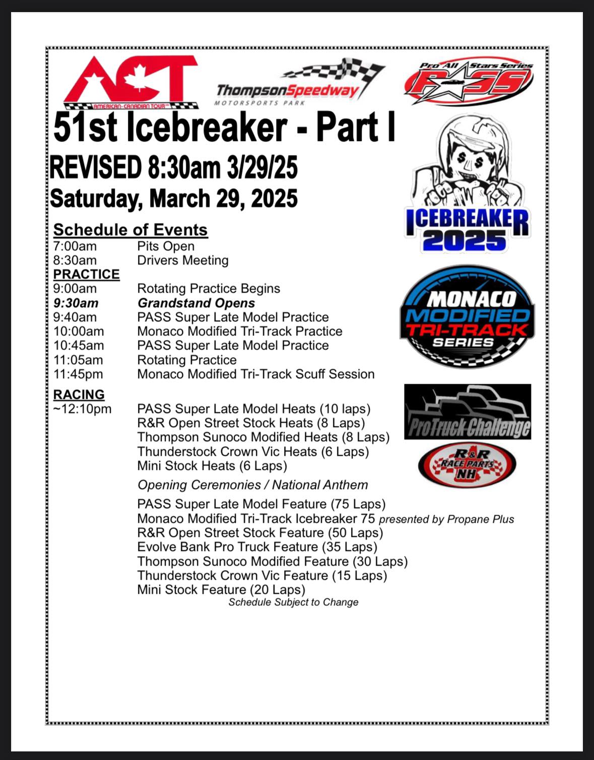 Monaco Modifieds | Race Central: Updated in real time on race day